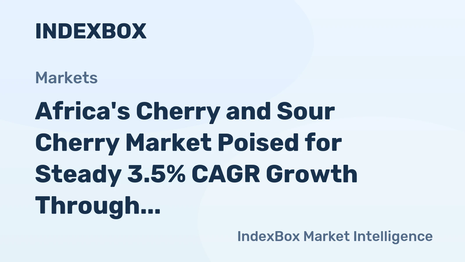 Africa's Cherry and Sour Cherry Market Poised for Steady 3.5% CAGR Growth Through 2035