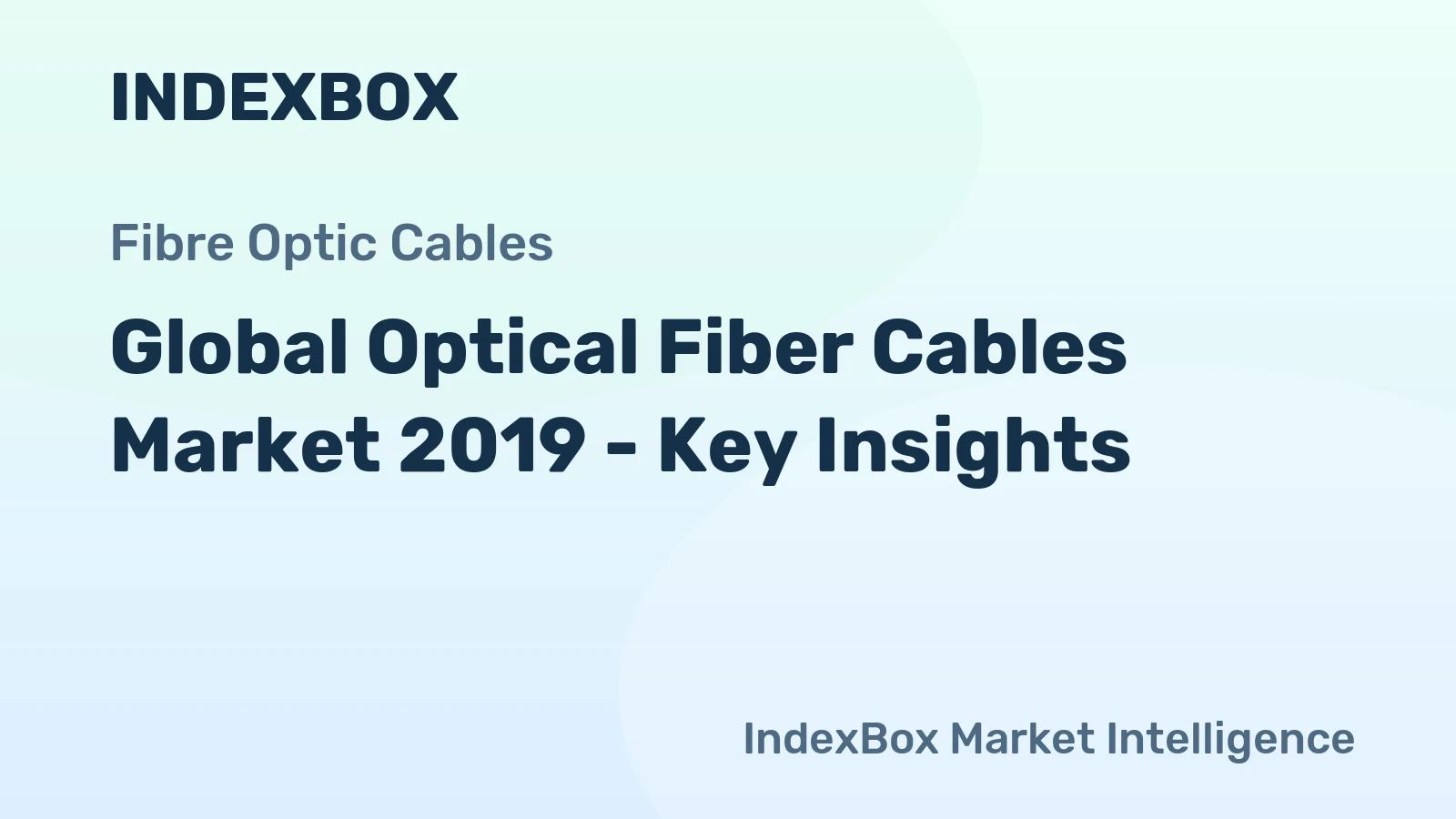 Global Optical Fiber Cables Market 2019 - Key Insights