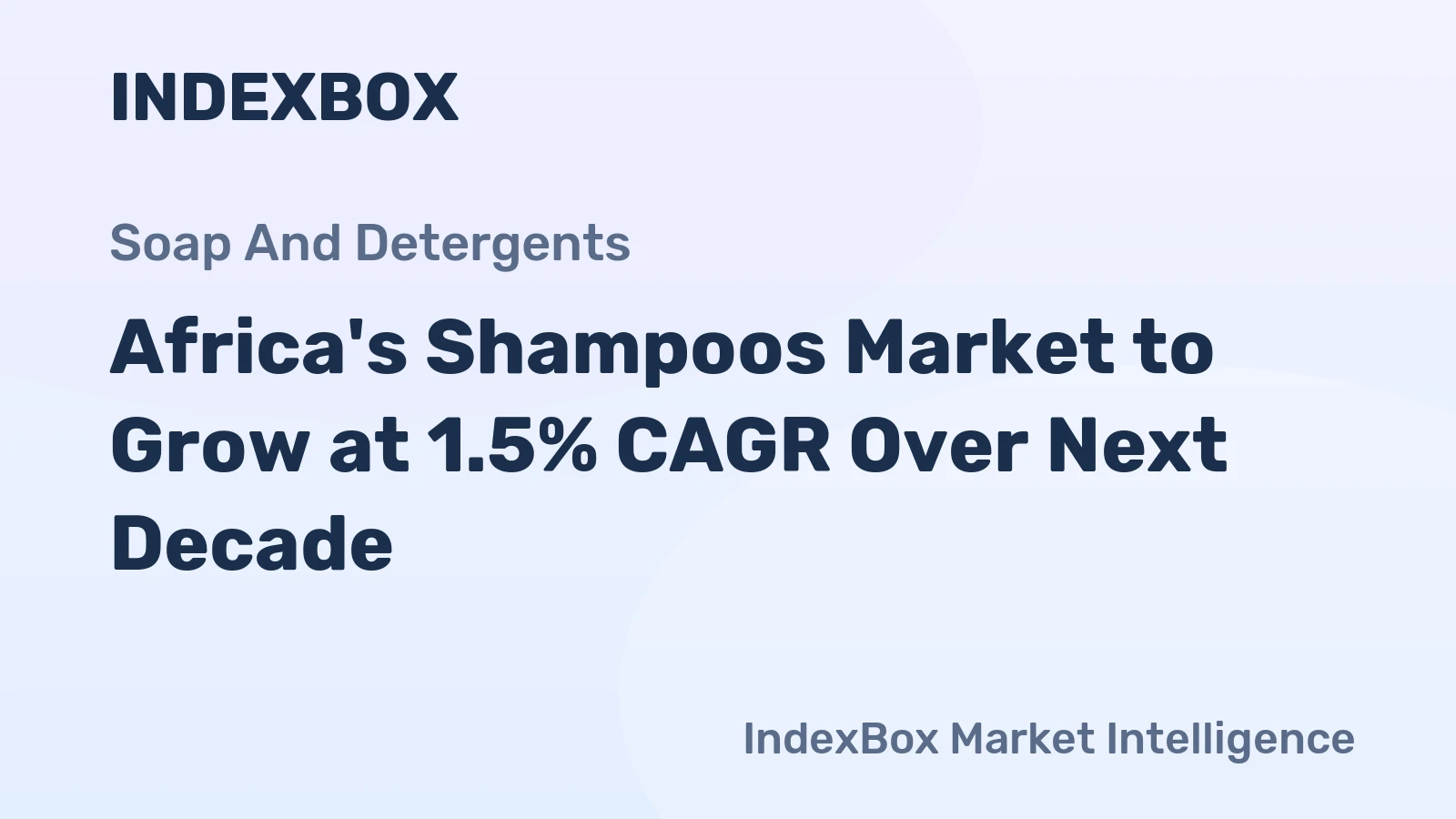 Africa's Shampoos Market to Grow at 1.5% CAGR Over Next Decade