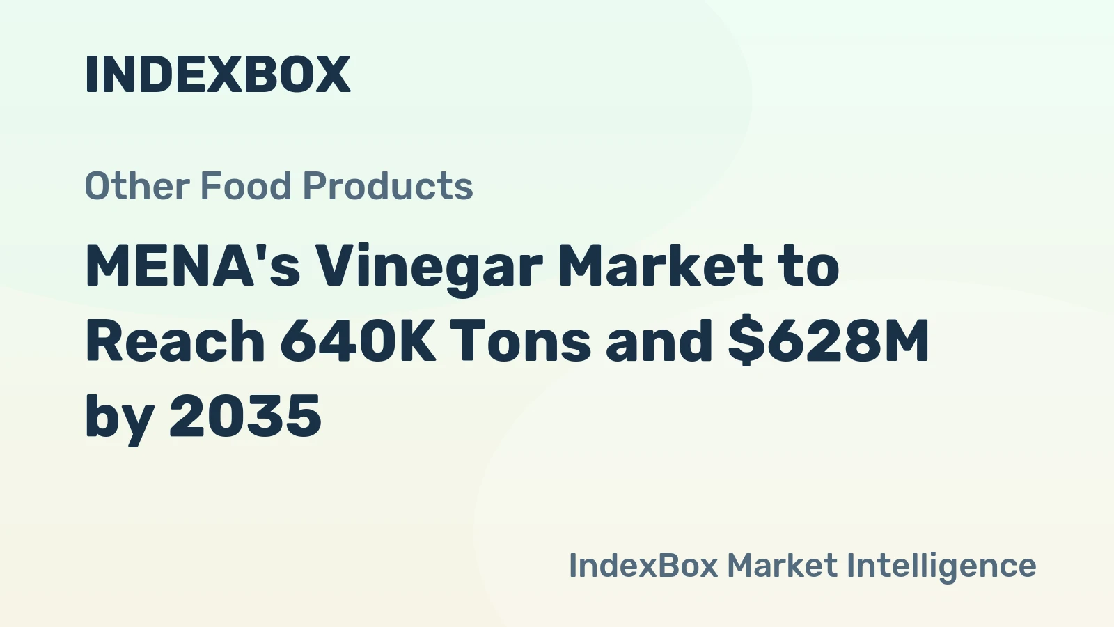 MENA's Vinegar Market to Reach 640K Tons and $628M by 2035