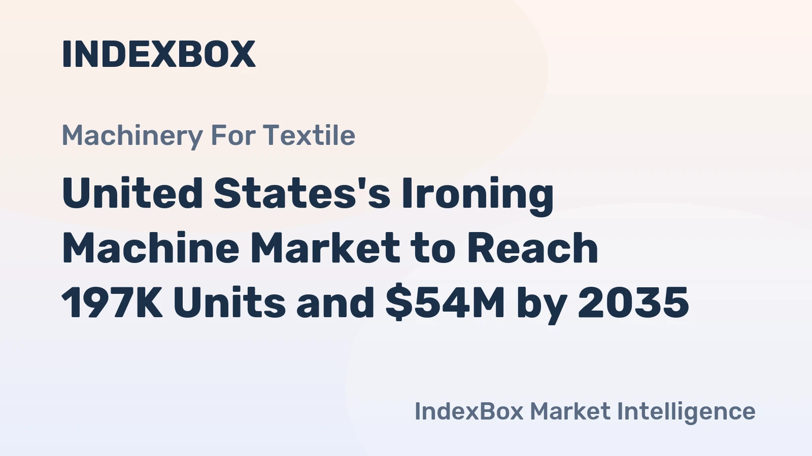 United States's Ironing Machine Market to Reach 197K Units and $54M by 2035