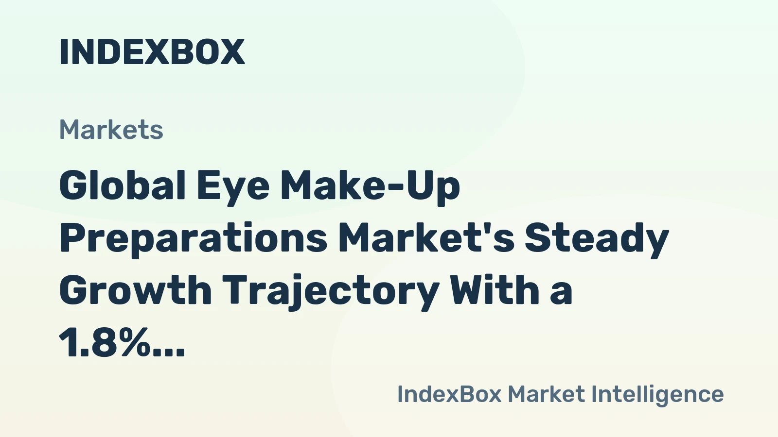 Global Eye Make-Up Preparations Market's Steady Growth Trajectory With a 1.8% CAGR Through 2035