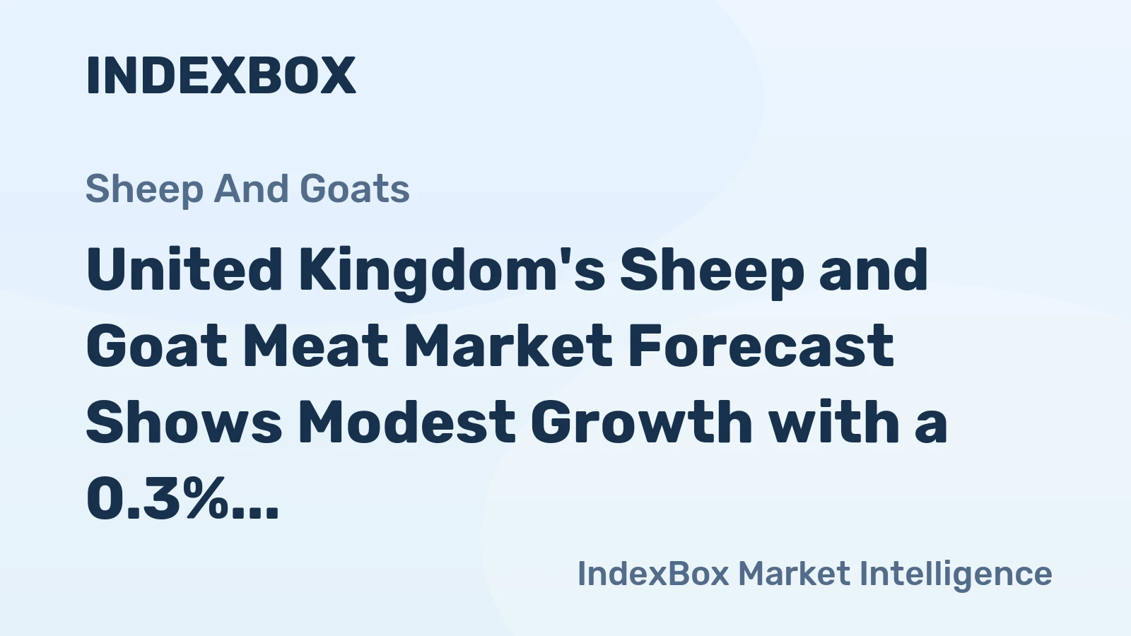 United Kingdom's Sheep and Goat Meat Market Forecast Shows Modest Growth with a 0.3% CAGR