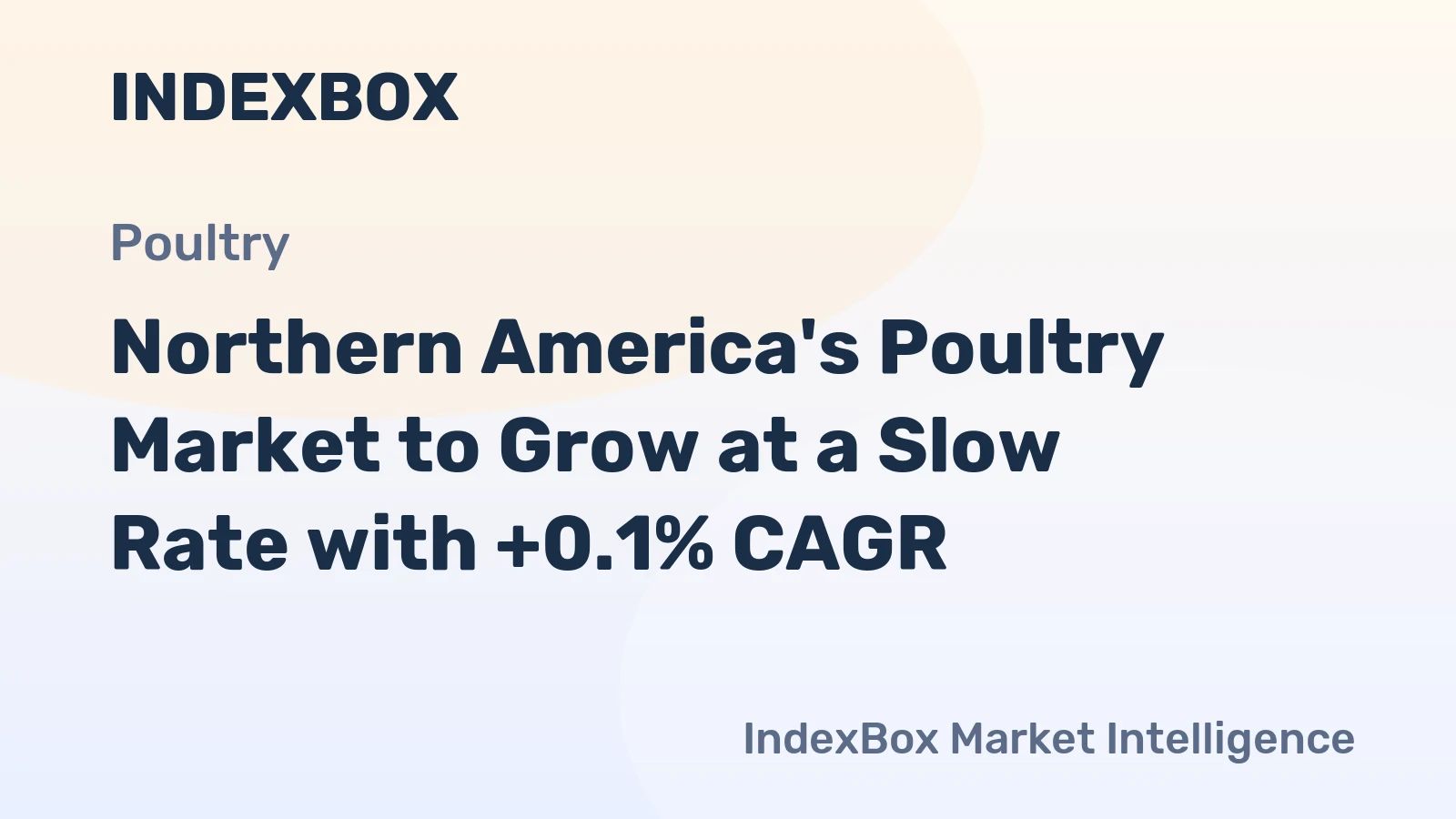 Northern America's Poultry Market to Grow at a Slow Rate with +0.1% CAGR