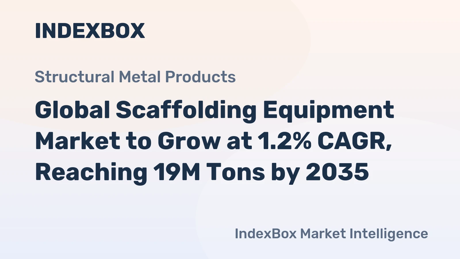 Global Scaffolding Equipment Market to Grow at 1.2% CAGR, Reaching 19M Tons by 2035