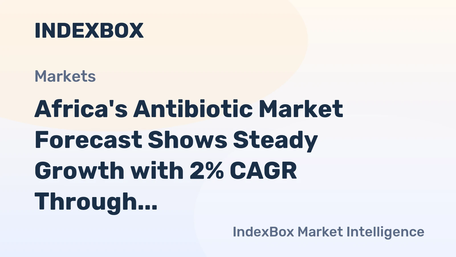 Africa's Antibiotic Market Forecast Shows Steady Growth with 2% CAGR Through 2035