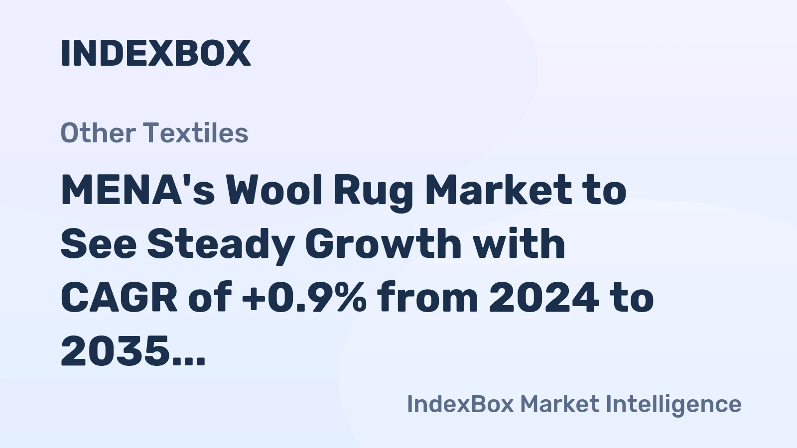 MENA's Wool Rug Market to See Steady Growth with CAGR of +0.9% from 2024 to 2035