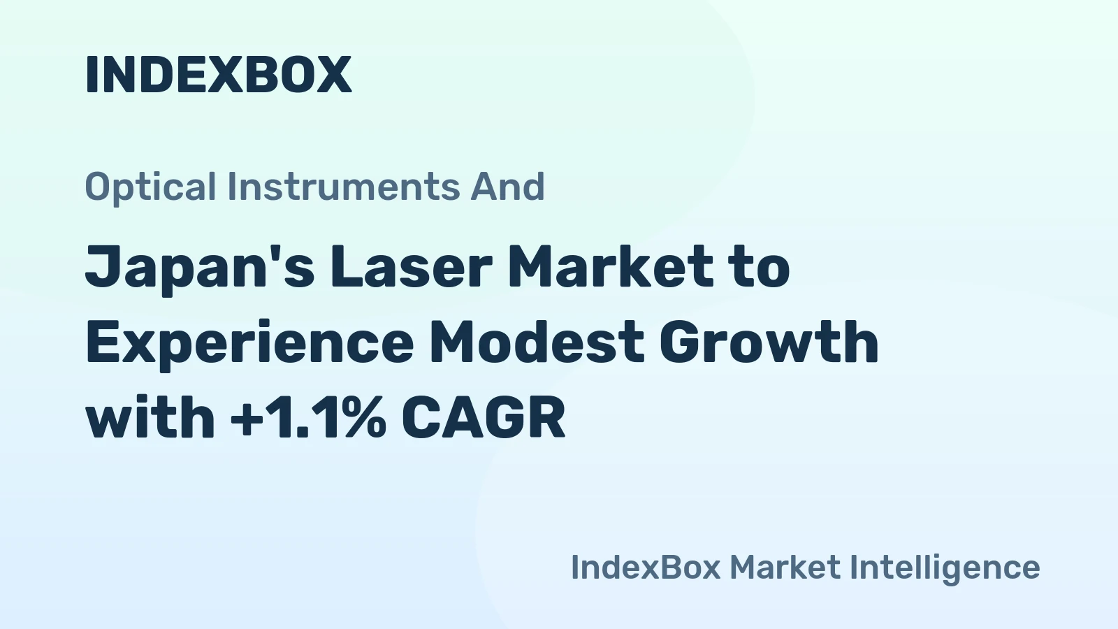 Japan's Laser Market to Experience Modest Growth with +1.1% CAGR