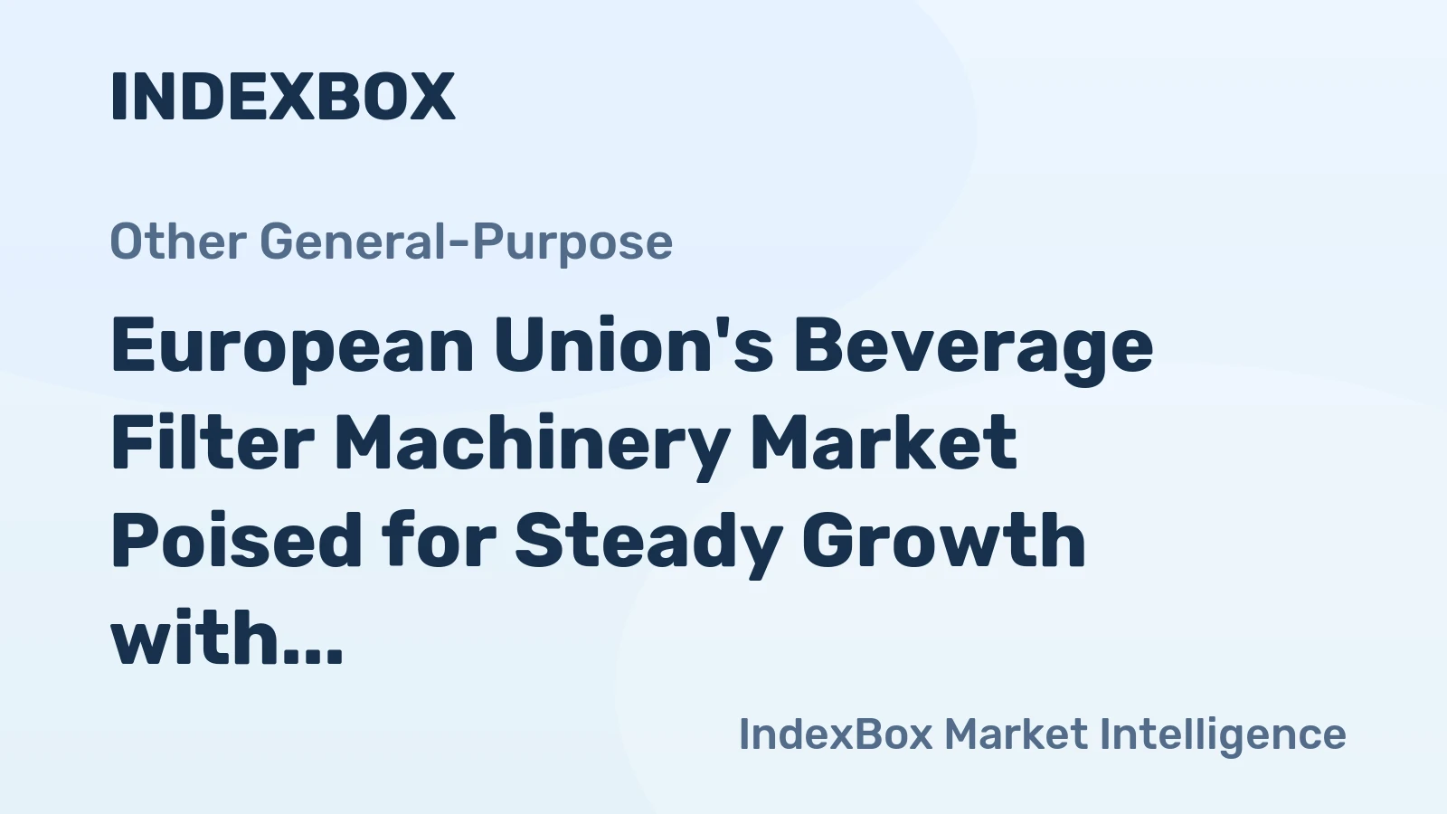 European Union's Beverage Filter Machinery Market Poised for Steady Growth with 1.7% CAGR Through 2035