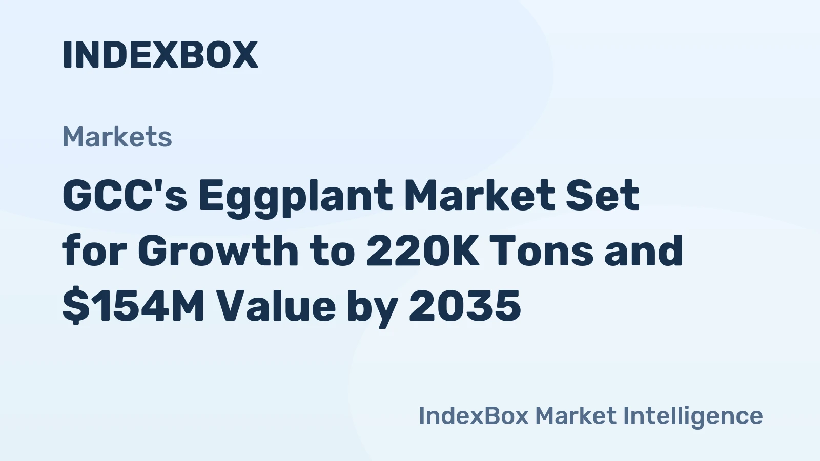 GCC's Eggplant Market Set for Growth to 220K Tons and $154M Value by 2035