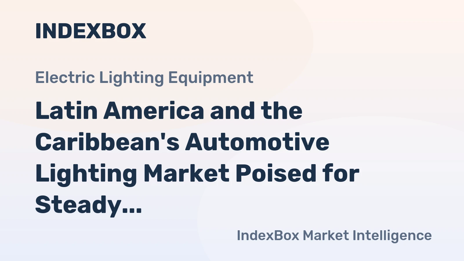 Latin America and the Caribbean's Automotive Lighting Market Poised for Steady Growth with a 1.7% CAGR Through 2035