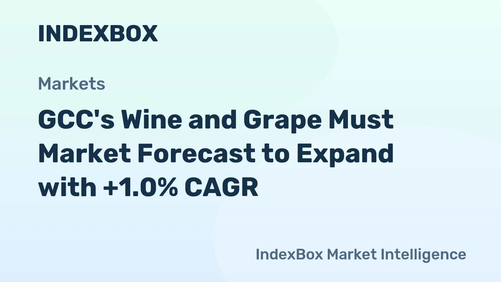 GCC's Wine and Grape Must Market Forecast to Expand with +1.0% CAGR