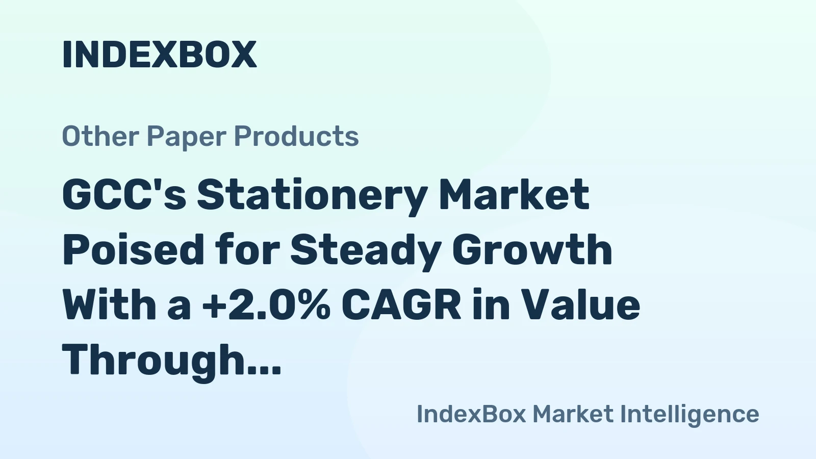 GCC's Stationery Market Poised for Steady Growth With a +2.0% CAGR in Value Through 2035