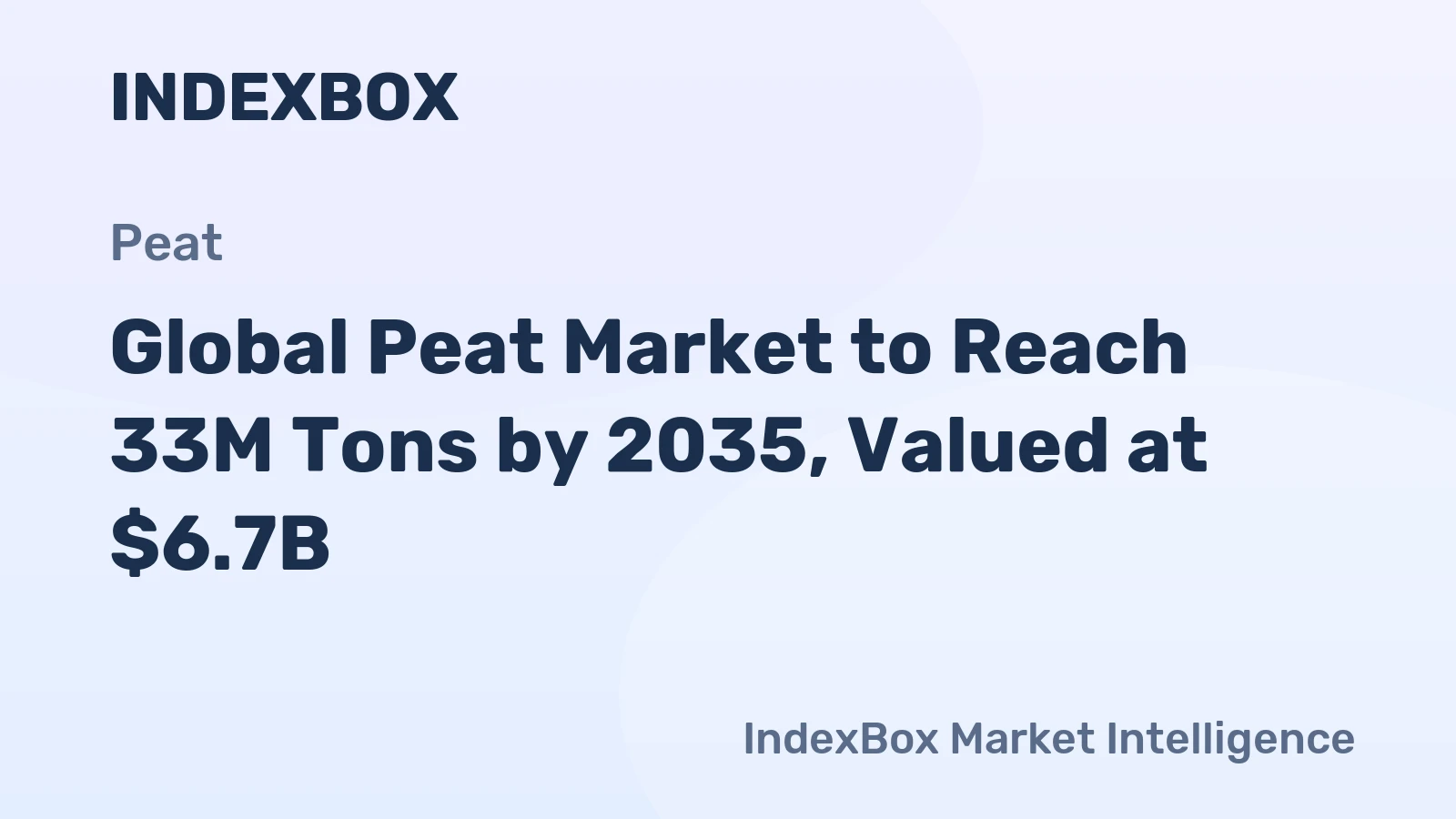 Global Peat Market to Reach 33M Tons by 2035, Valued at $6.7B