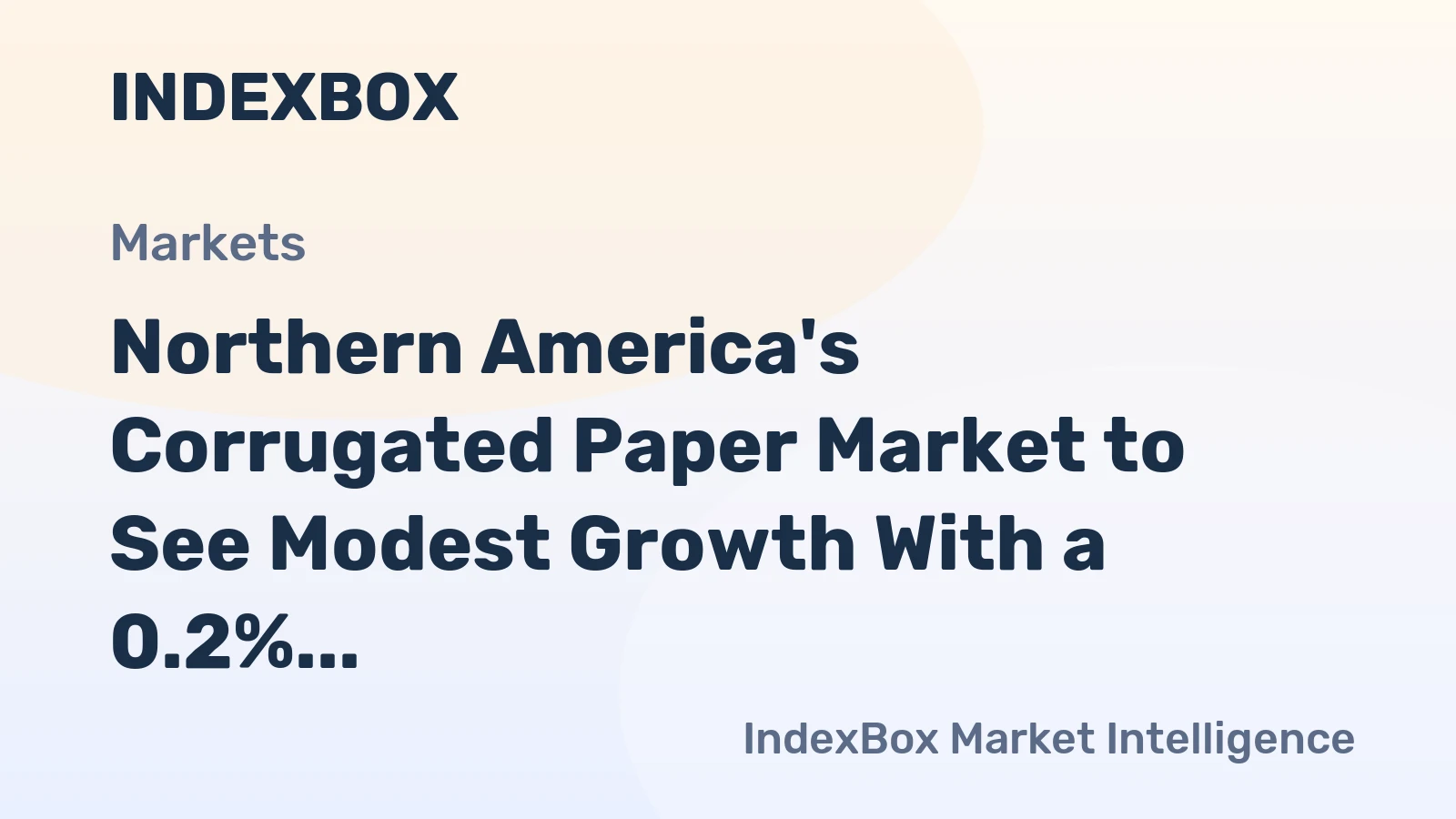 Northern America's Corrugated Paper Market to See Modest Growth With a 0.2% CAGR Through 2035