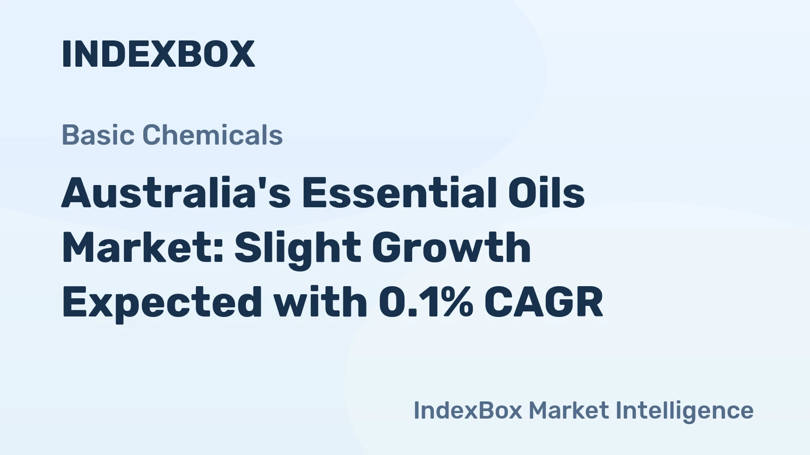 Australia's Essential Oils Market: Slight Growth Expected with 0.1% CAGR