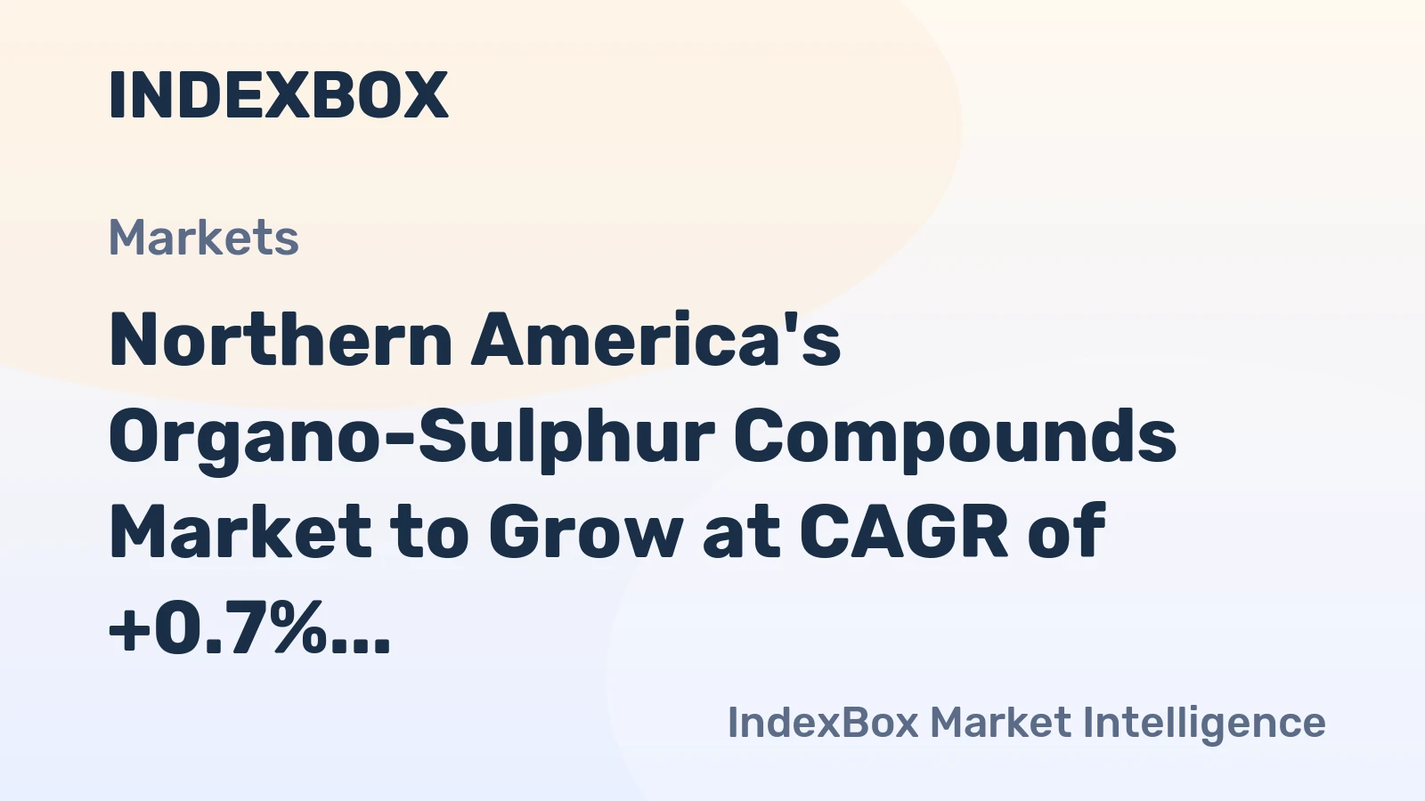 Northern America's Organo-Sulphur Compounds Market to Grow at CAGR of +0.7% by 2035