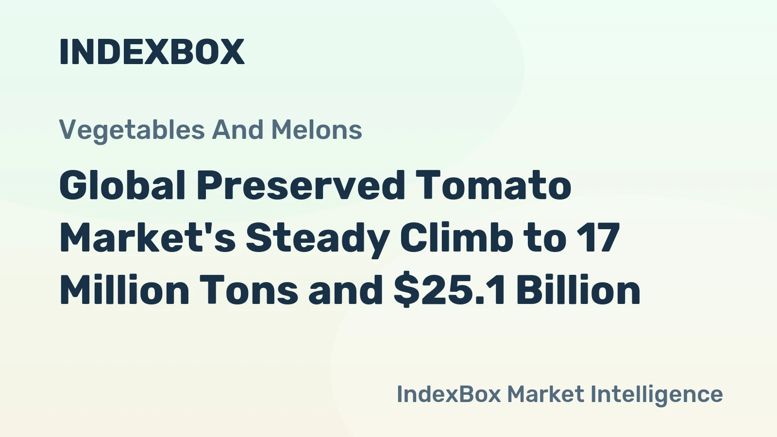 Global Preserved Tomato Market's Steady Climb to 17 Million Tons and $25.1 Billion