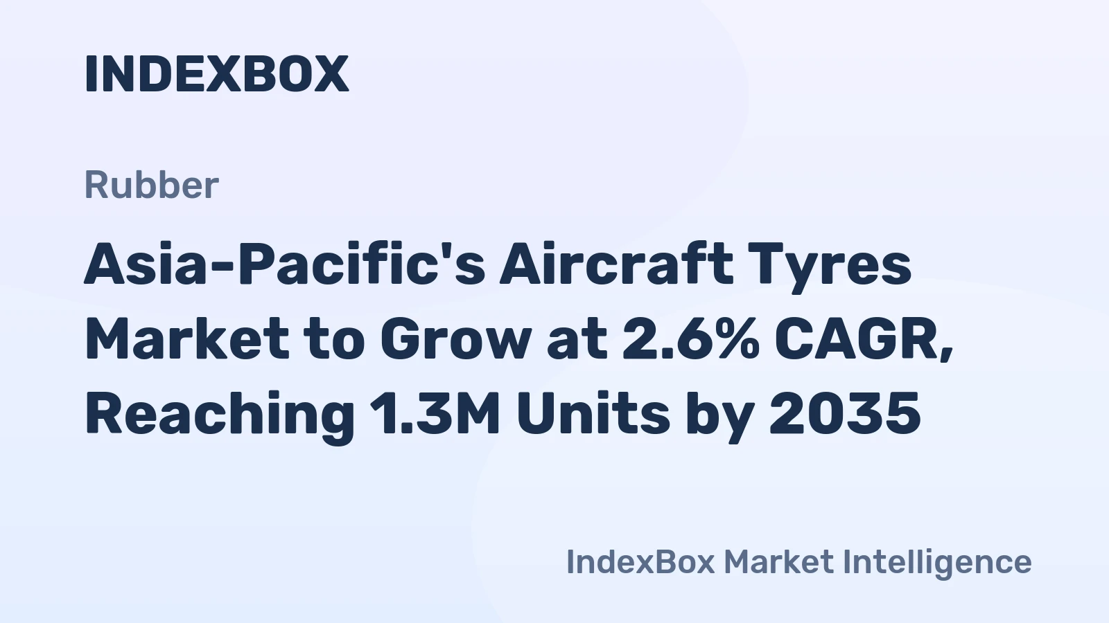 Asia-Pacific's Aircraft Tyres Market to Grow at 2.6% CAGR, Reaching 1.3M Units by 2035