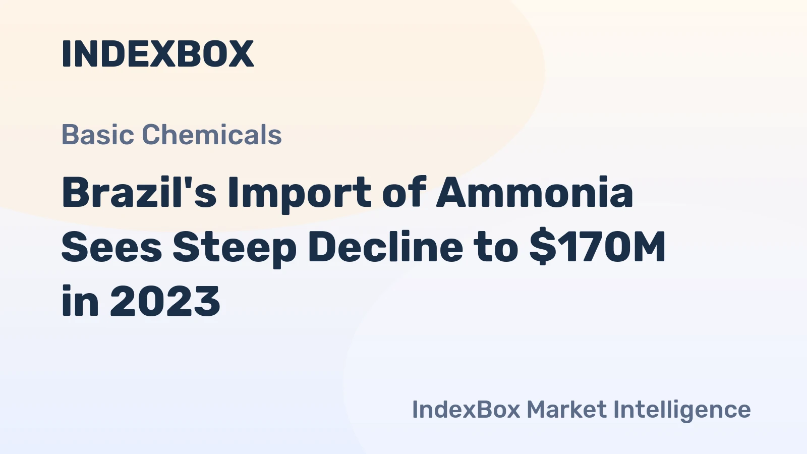 Brazil's Import of Ammonia Sees Steep Decline to $170M in 2023