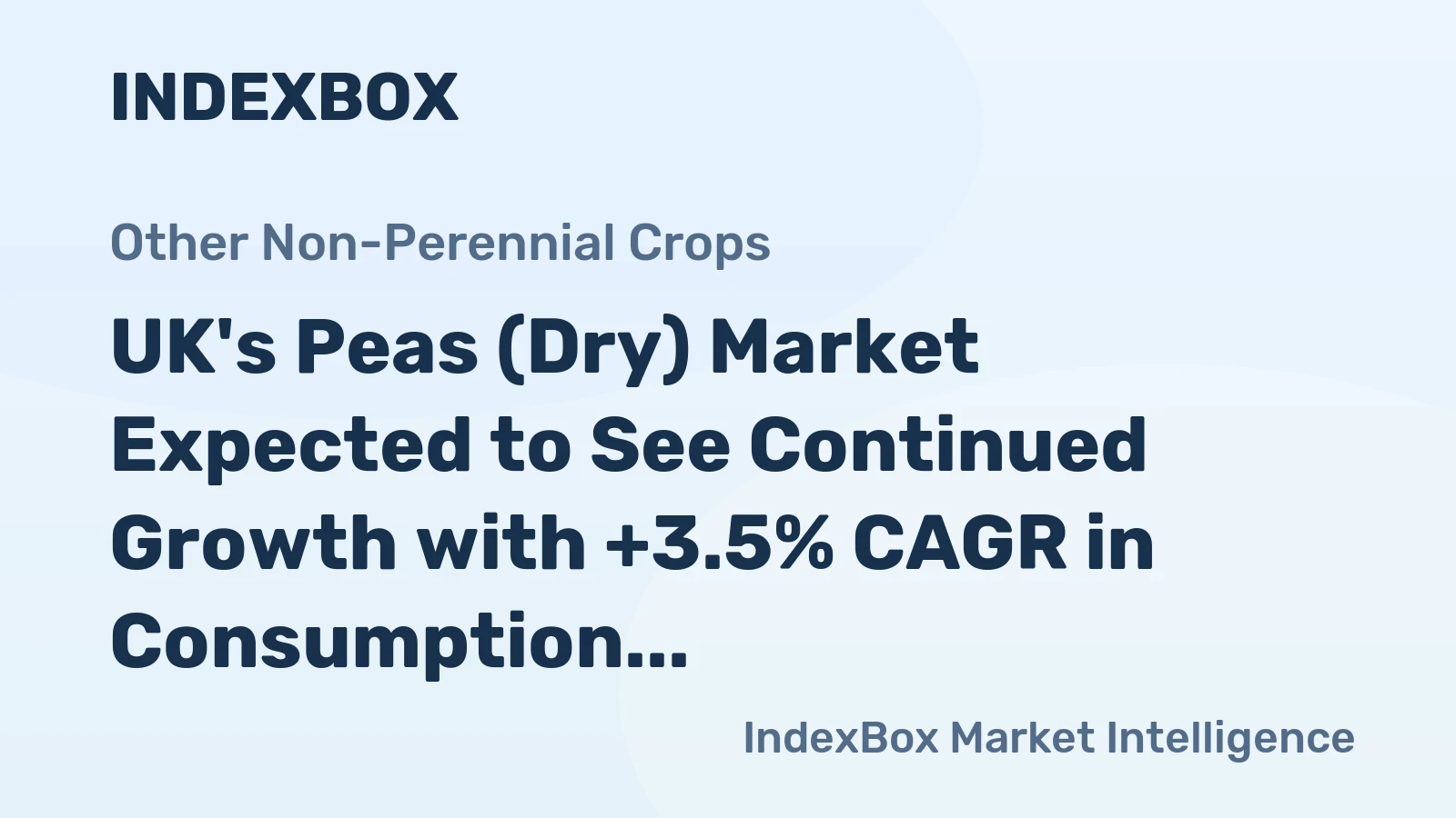 UK's Peas (Dry) Market Expected to See Continued Growth with +3.5% CAGR in Consumption Over Next Decade