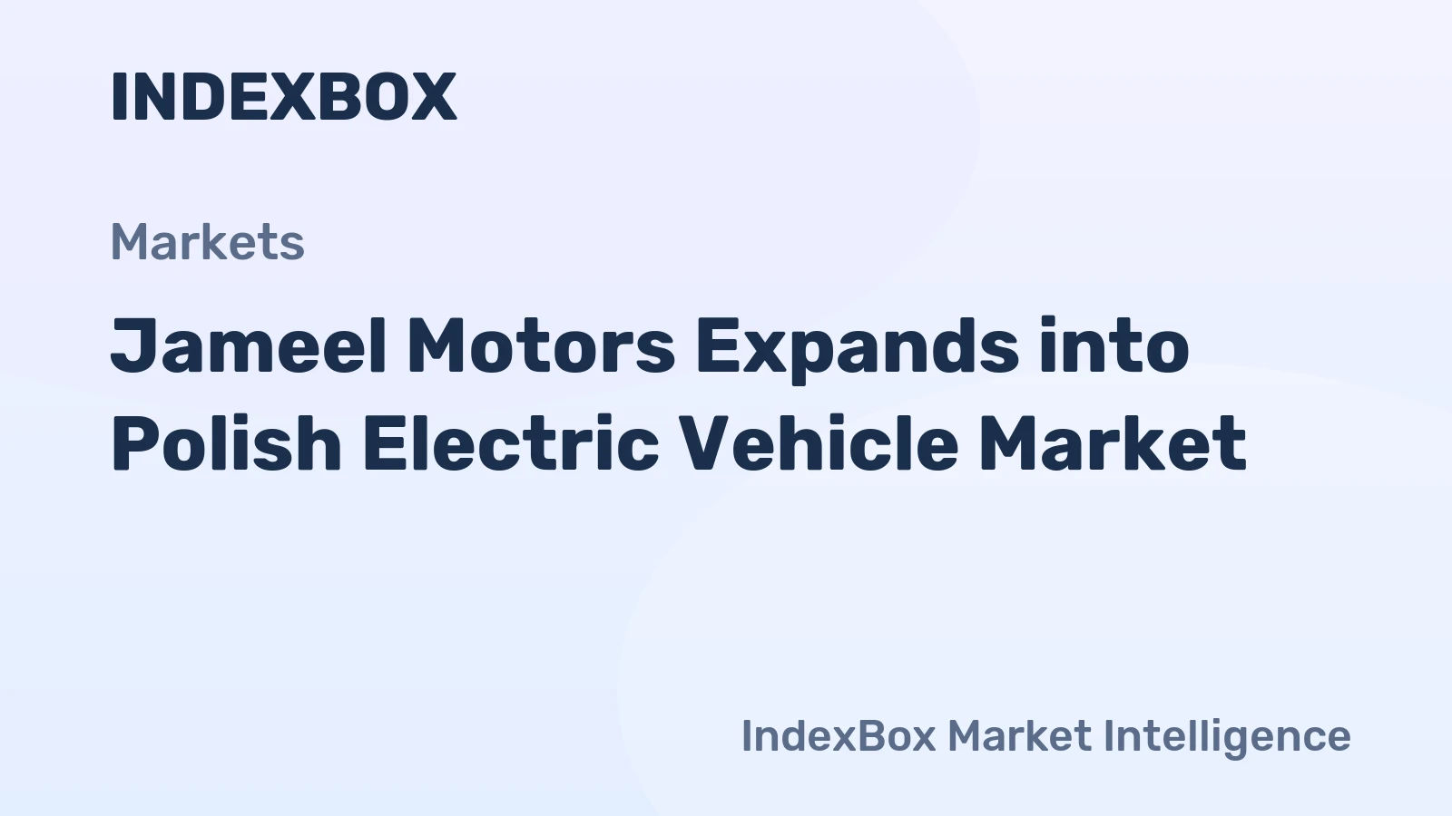 Jameel Motors Expands into Polish Electric Vehicle Market