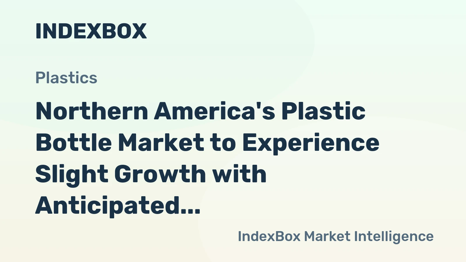 Northern America's Plastic Bottle Market to Experience Slight Growth with Anticipated CAGR of +0.1%