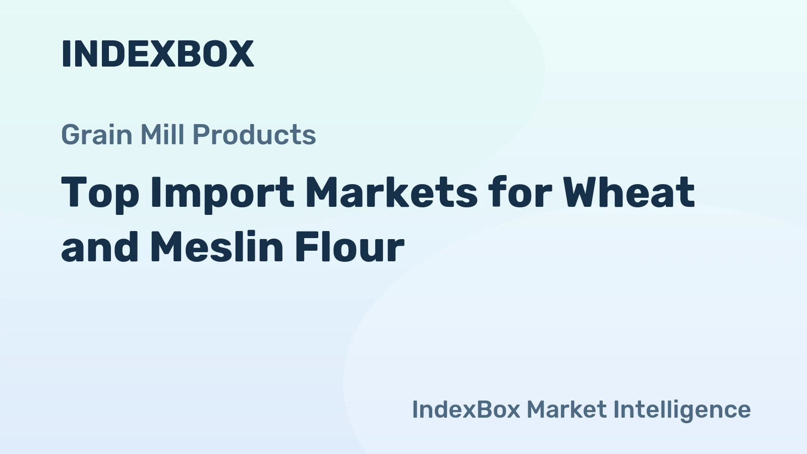 Top Import Markets for Wheat and Meslin Flour