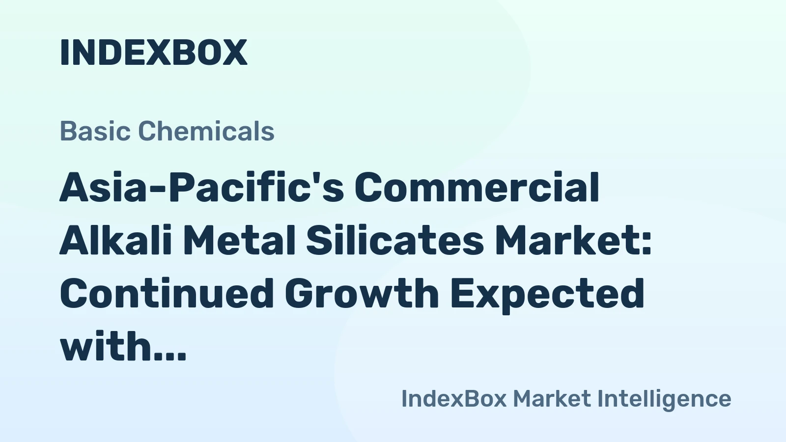 Asia-Pacific's Commercial Alkali Metal Silicates Market: Continued Growth Expected with Volume Reaching 9.1M Tons and Value Reaching $7.1B by 2035