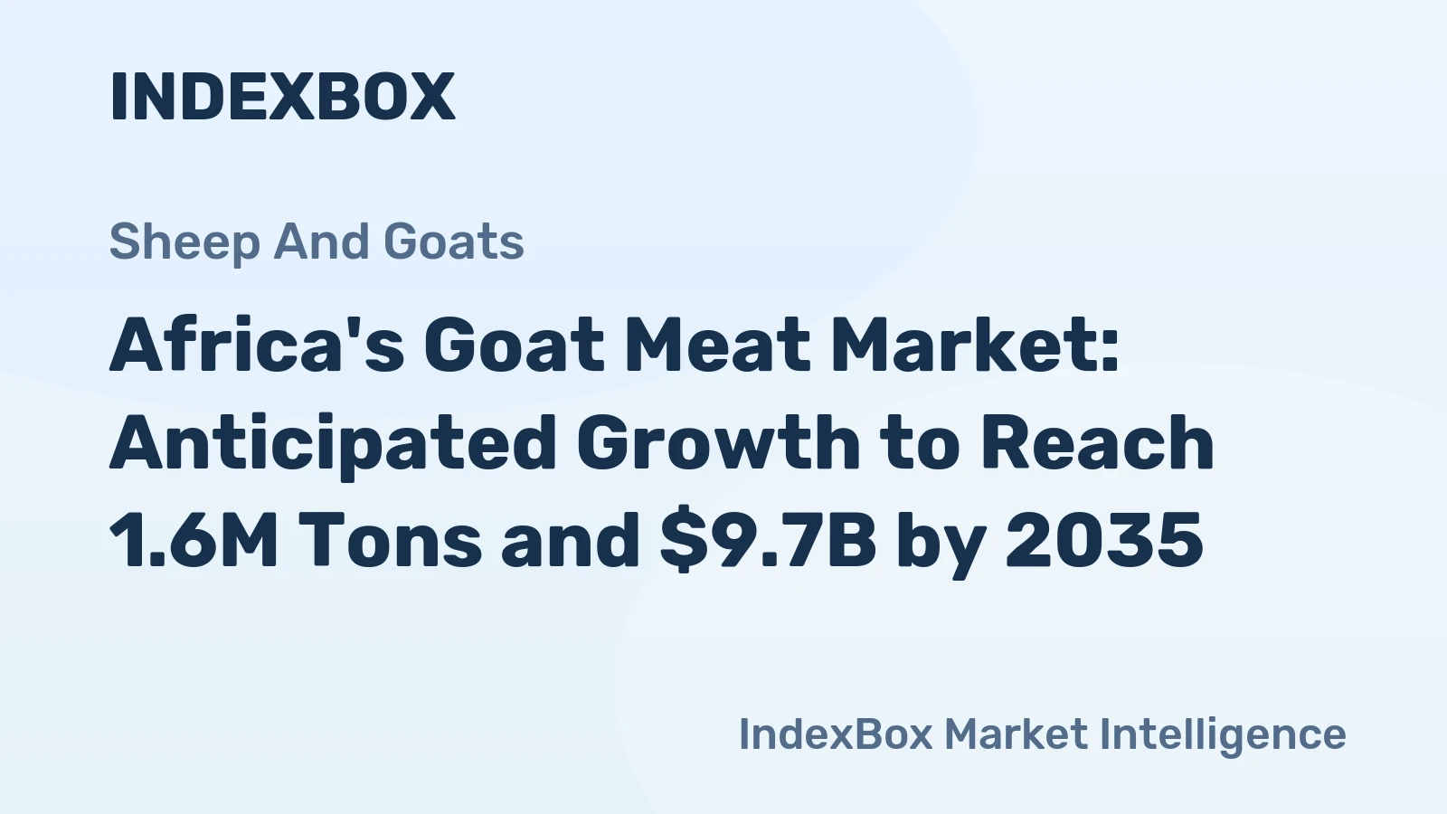 Africa's Goat Meat Market: Anticipated Growth to Reach 1.6M Tons and $9.7B by 2035