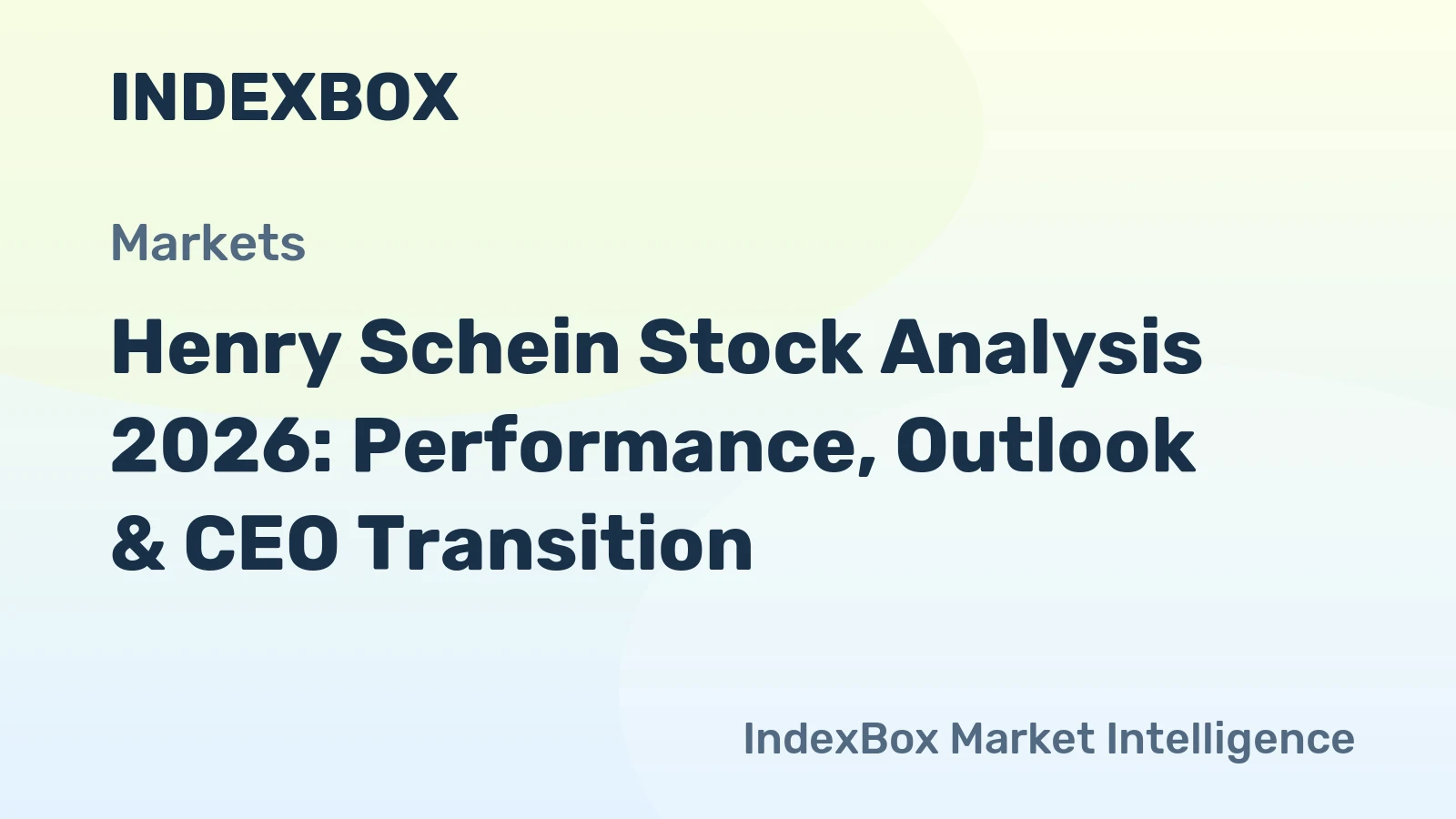 Henry Schein Stock Analysis 2026: Performance, Outlook & CEO Transition
