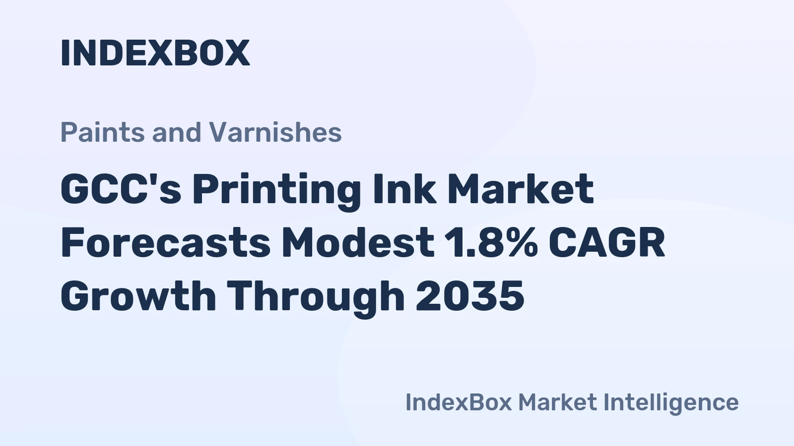GCC's Printing Ink Market Forecasts Modest 1.8% CAGR Growth Through 2035