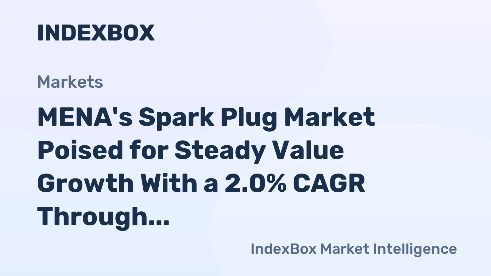 MENA's Spark Plug Market Poised for Steady Value Growth With a 2.0% CAGR Through 2035