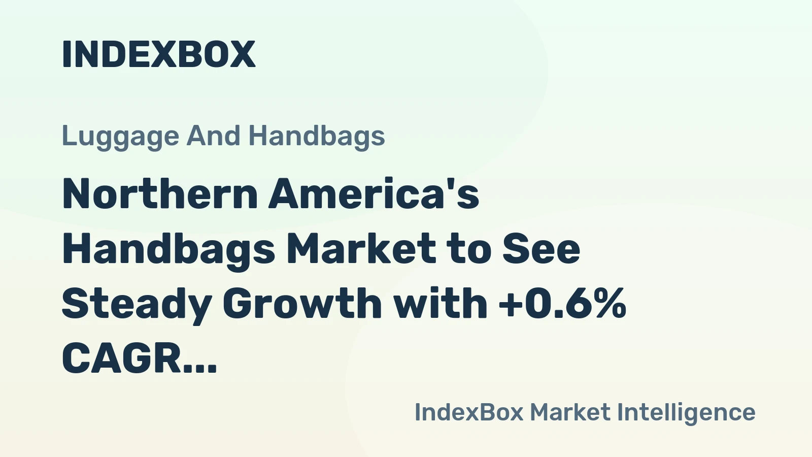 Northern America's Handbags Market to See Steady Growth with +0.6% CAGR from 2024 to 2035