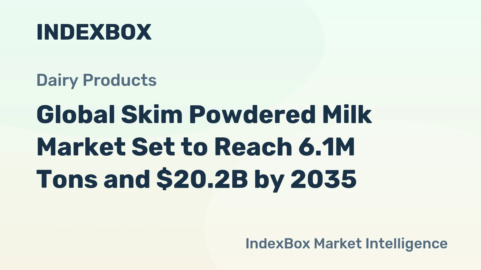 Global Skim Powdered Milk Market Set to Reach 6.1M Tons and $20.2B by 2035