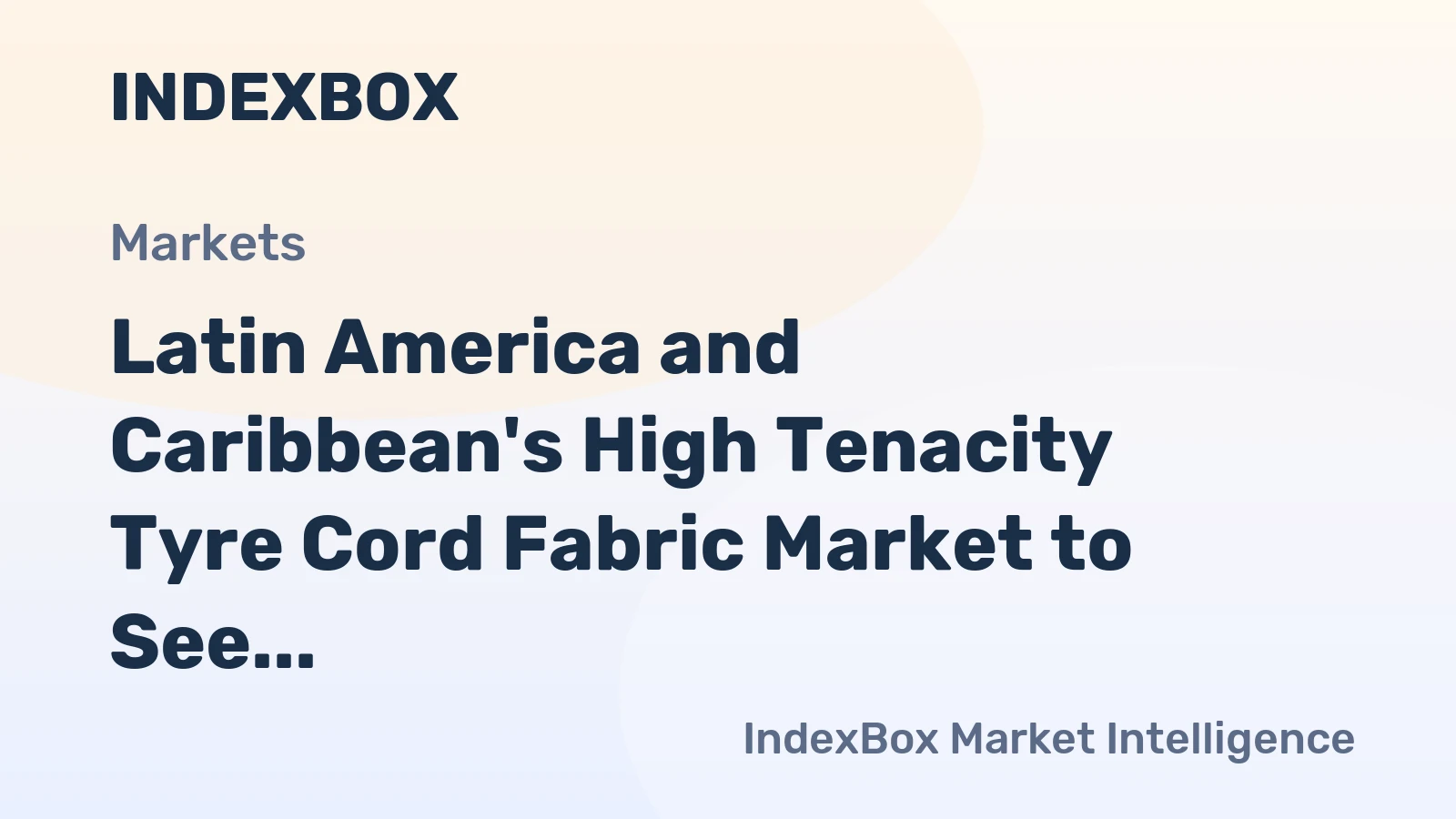 Latin America and Caribbean's High Tenacity Tyre Cord Fabric Market to See Modest Growth with CAGR of +0.8% from 2024 to 2035