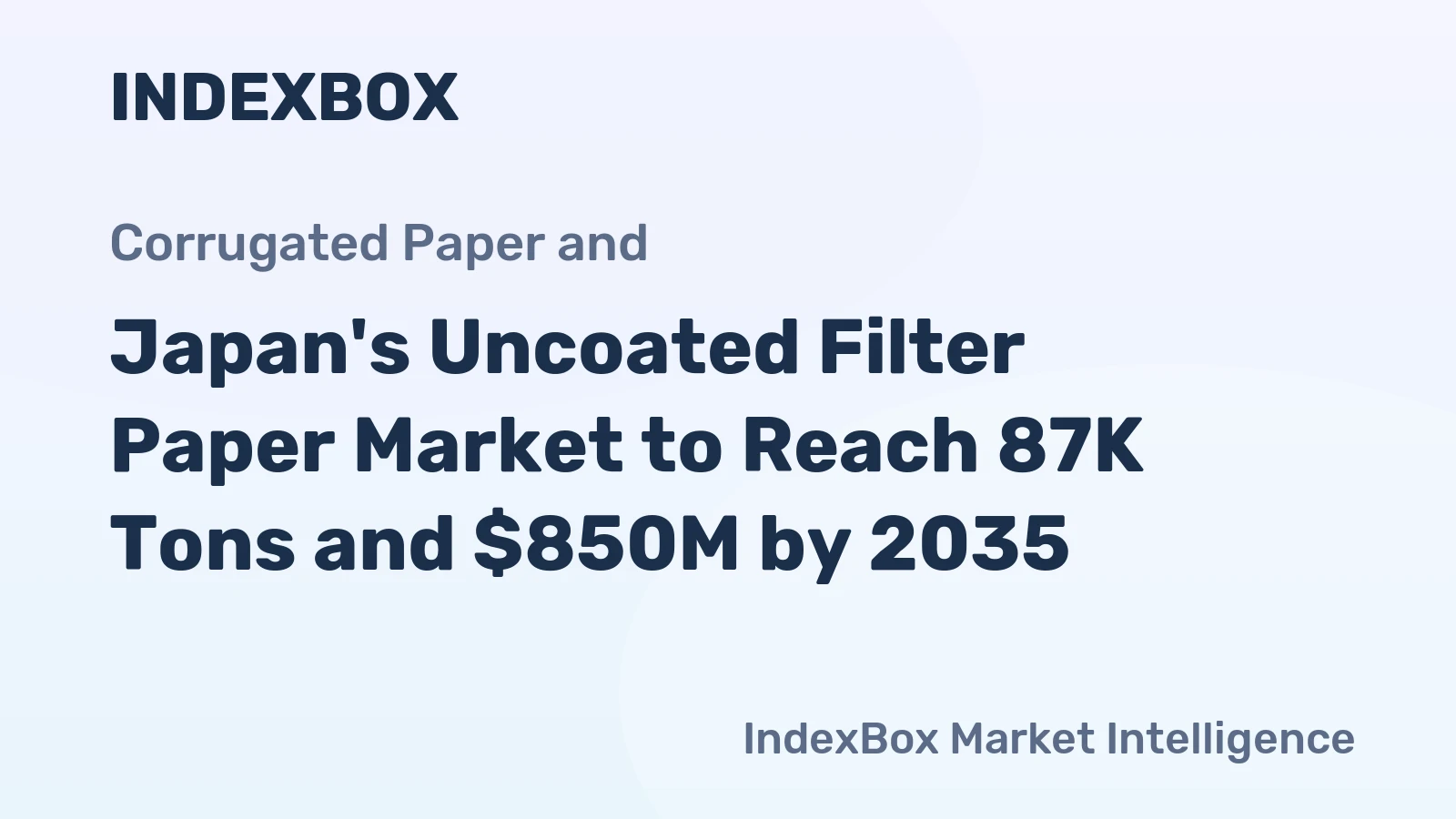 Japan's Uncoated Filter Paper Market to Reach 87K Tons and $850M by 2035