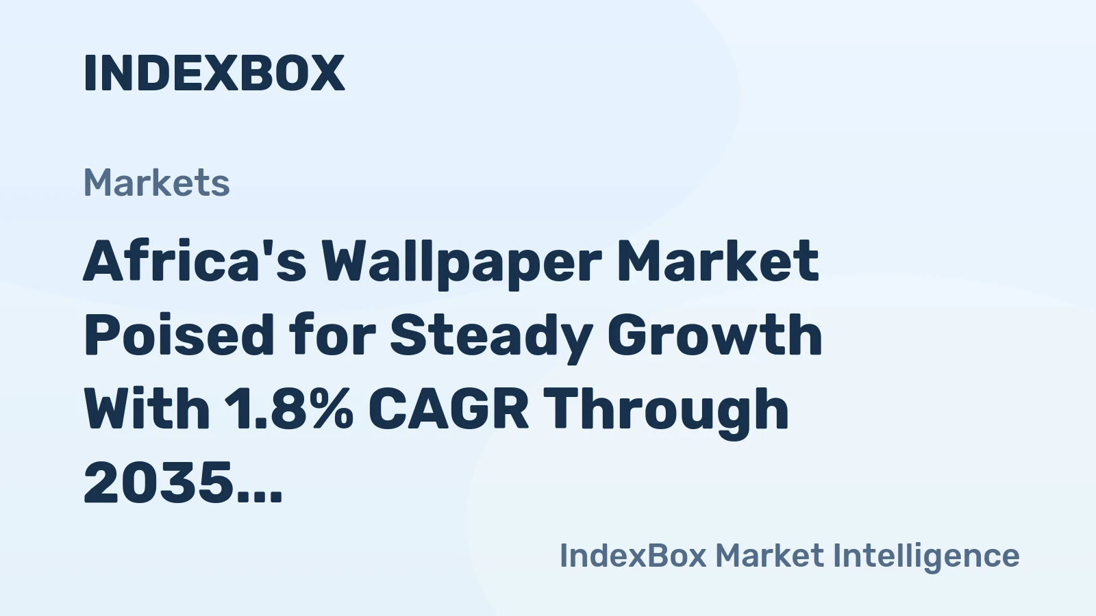Africa's Wallpaper Market Poised for Steady Growth With 1.8% CAGR Through 2035
