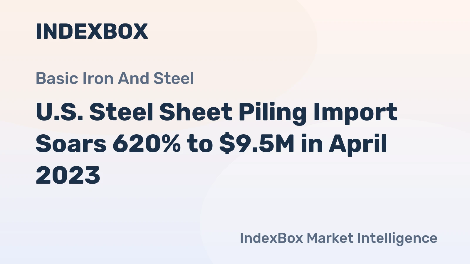 U.S. Steel Sheet Piling Import Soars 620% to $9.5M in April 2023