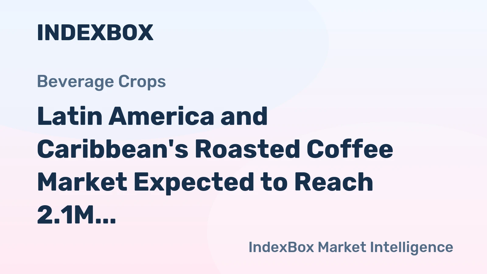 Latin America and Caribbean's Roasted Coffee Market Expected to Reach 2.1M Tons and $17.7B by 2035