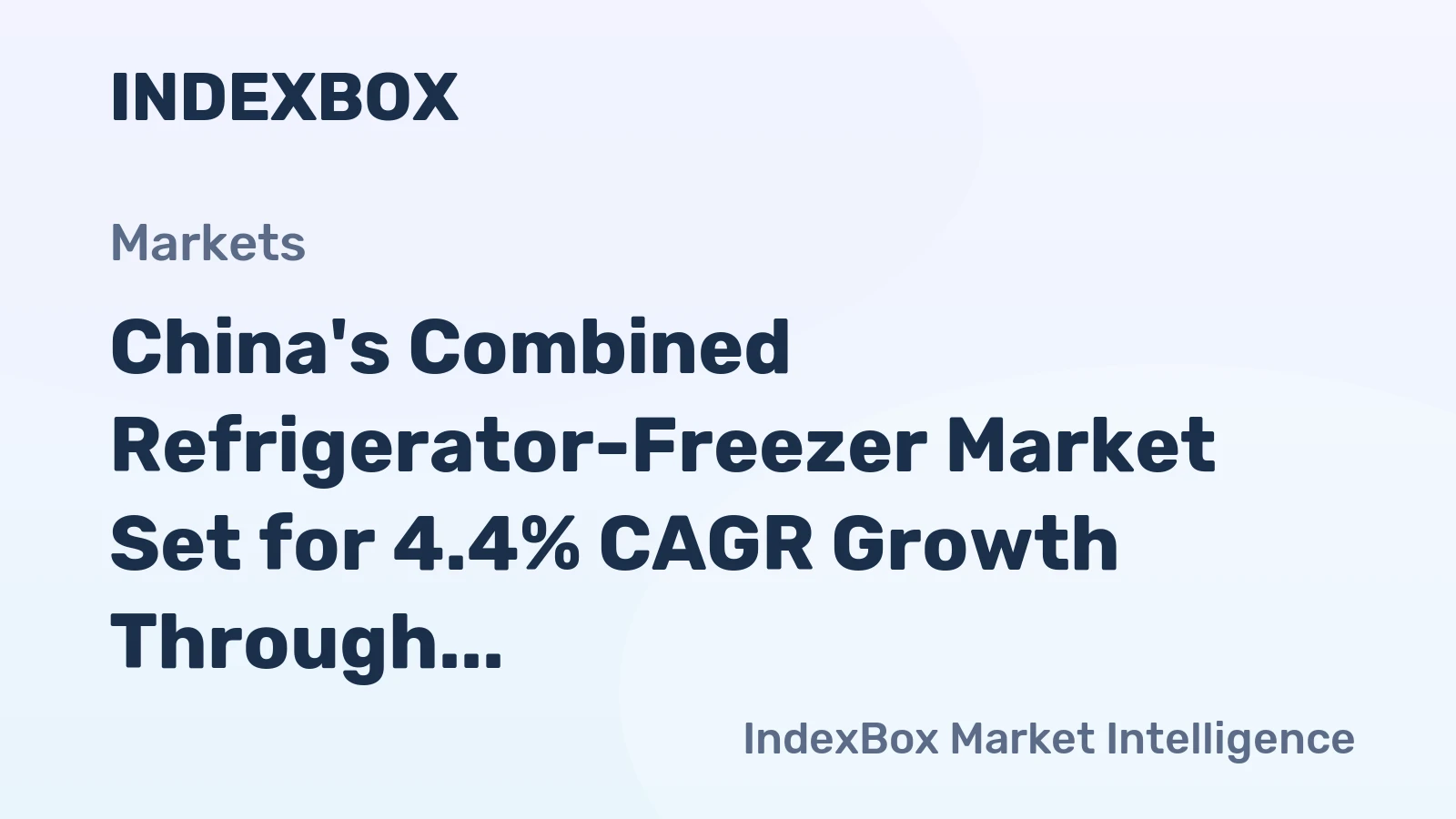 China's Combined Refrigerator-Freezer Market Set for 4.4% CAGR Growth Through 2035