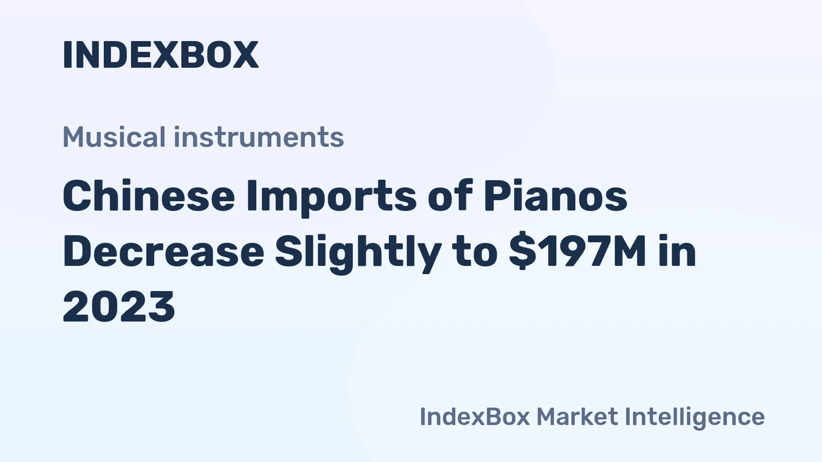 Chinese Imports of Pianos Decrease Slightly to $197M in 2023