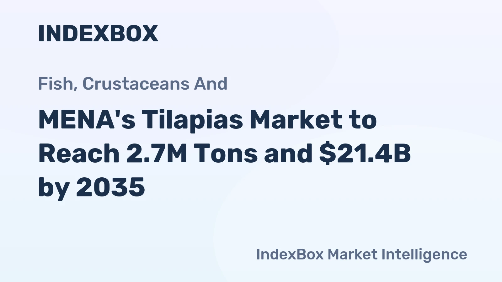 MENA's Tilapias Market to Reach 2.7M Tons and $21.4B by 2035