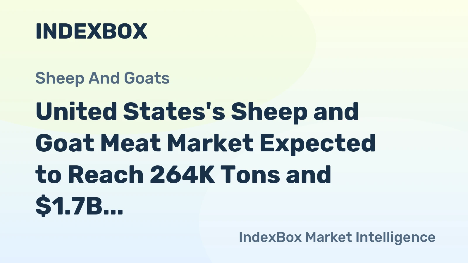 United States's Sheep and Goat Meat Market Expected to Reach 264K Tons and $1.7B by 2035