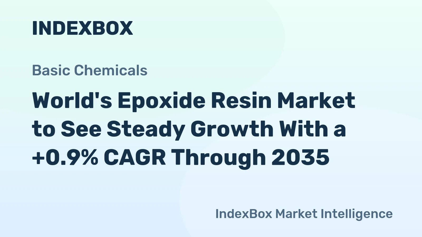 World's Epoxide Resin Market to See Steady Growth With a +0.9% CAGR Through 2035