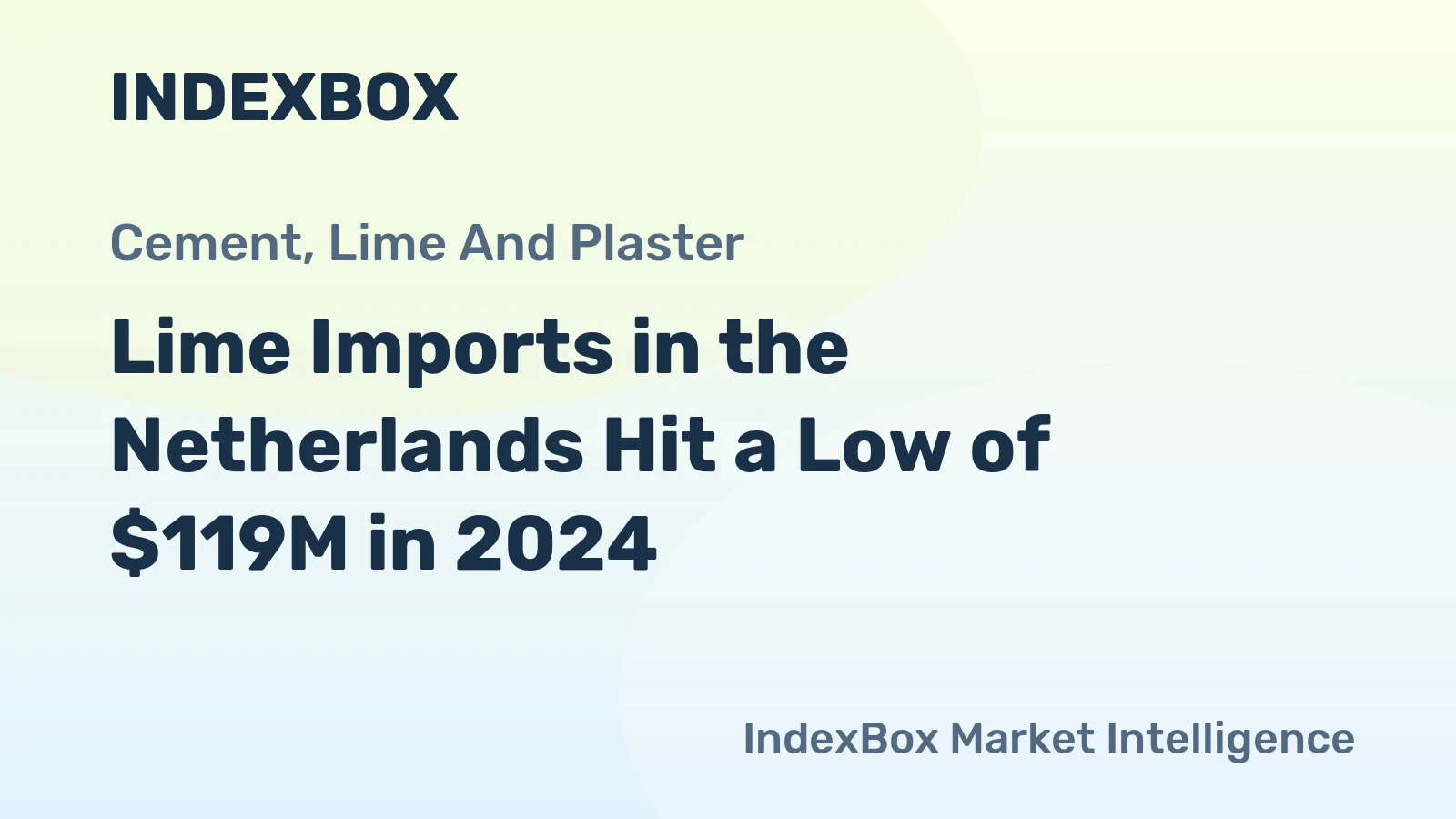 Lime Imports in the Netherlands Hit a Low of $119M in 2024