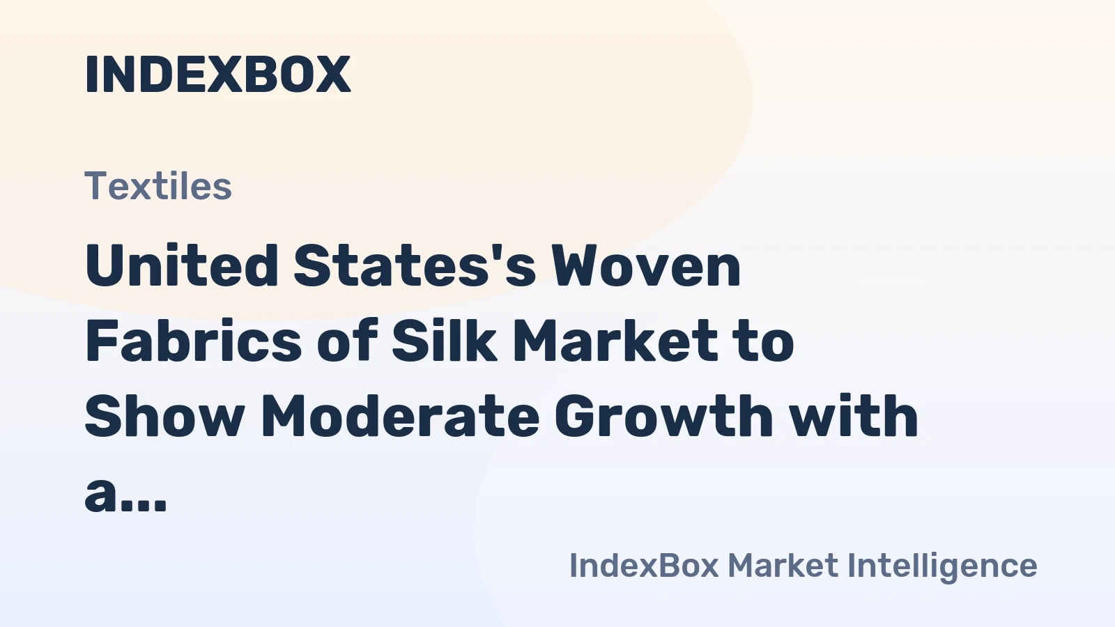 United States's Woven Fabrics of Silk Market to Show Moderate Growth with a CAGR of +0.7% from 2024 to 2035