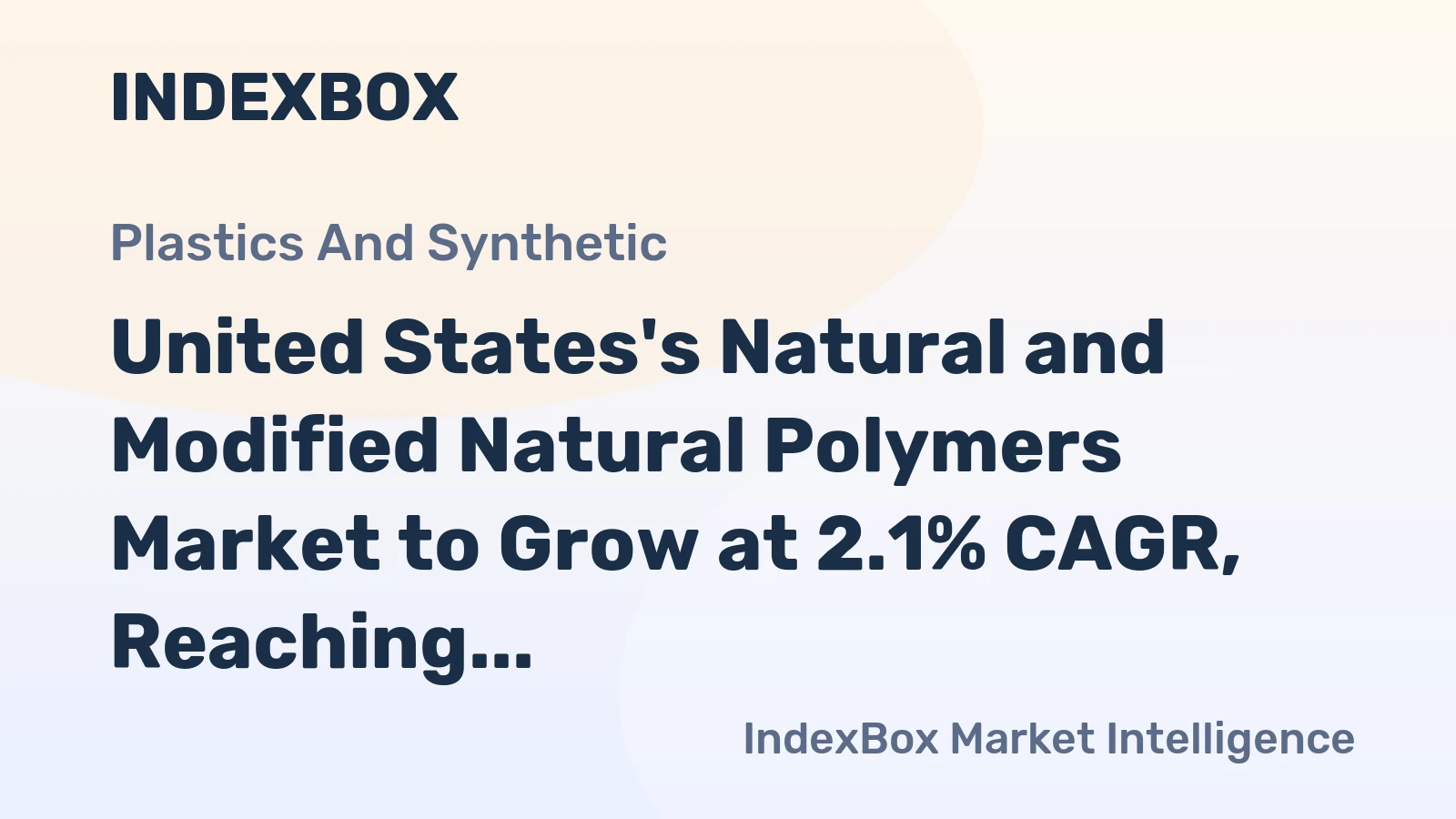 United States's Natural and Modified Natural Polymers Market to Grow at 2.1% CAGR, Reaching $19.5B by 2035