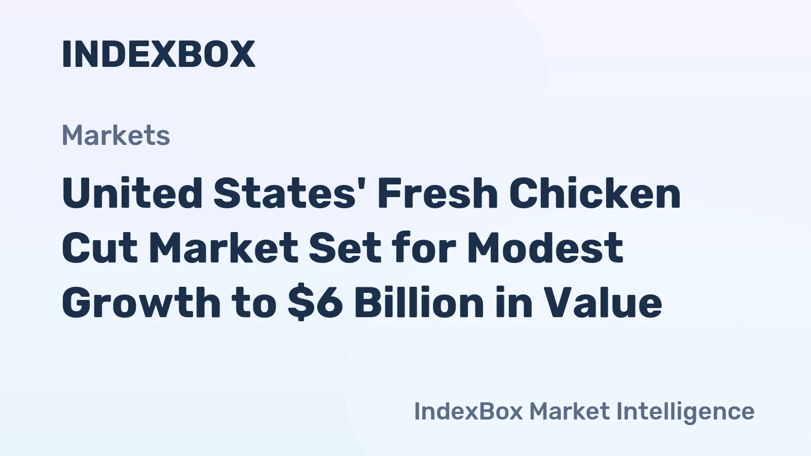 United States' Fresh Chicken Cut Market Set for Modest Growth to $6 Billion in Value