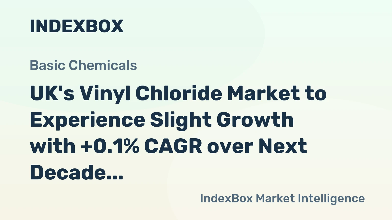 UK's Vinyl Chloride Market to Experience Slight Growth with +0.1% CAGR over Next Decade